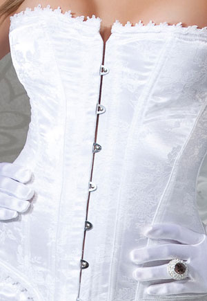 White victorian Corset lace on the back | A Mes Amours